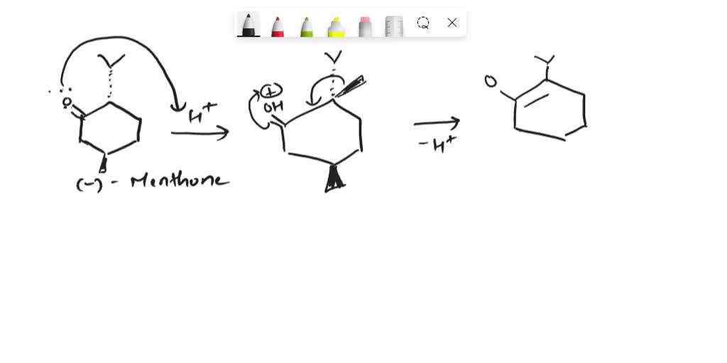 SOLVED: (a) Propose mechanism for the isomerization of ( )-menthone to ...