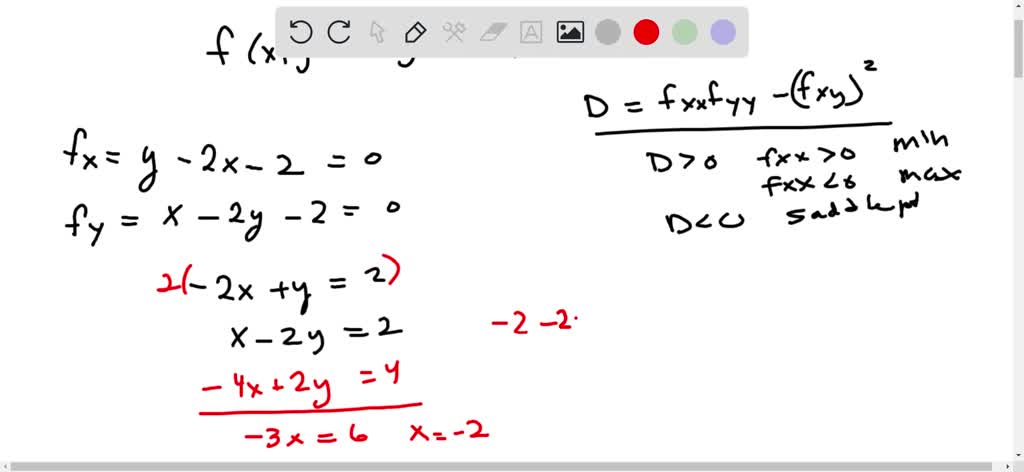 Solved Find The Local Extreme Values Of The Function ƒ X Y Xy X2