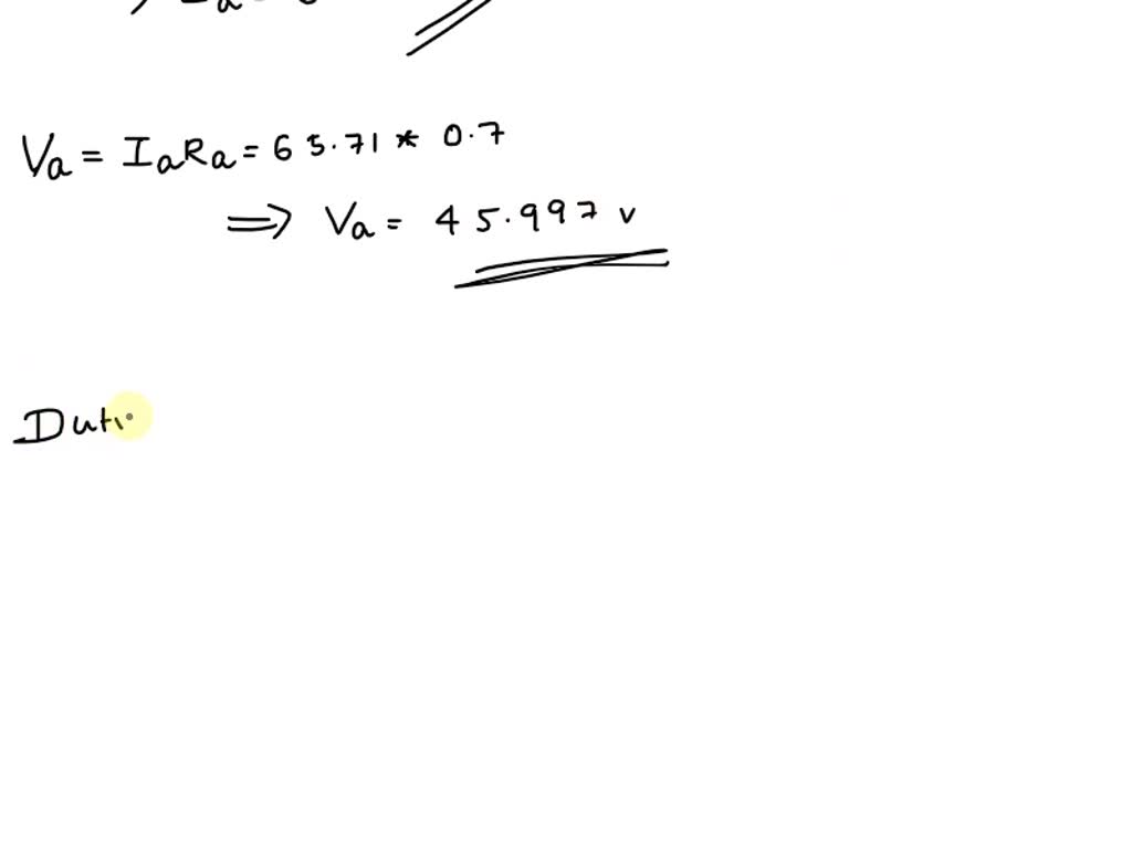 SOLVED: Q.4A 230 V, 1000 RPM, 30 A separately excited DC motor has an armature resistance and ...