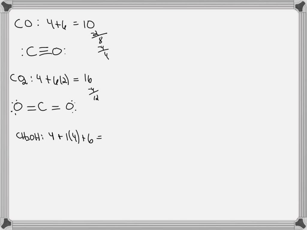 SOLVED: Draw Lewis structures for the carbon monoxide molecule (CO ...
