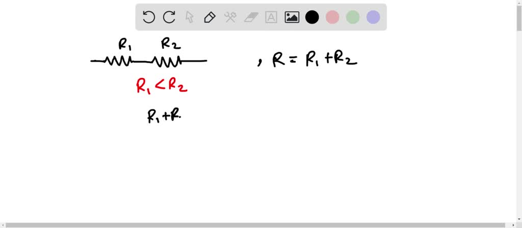 SOLVED: One resistor has a resistance R1 and another resistor has a ...