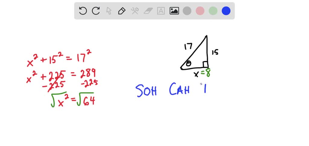 SOLVED: Determine values of sin 0, cos 0, tan 0 using the right triangle in the figure.
