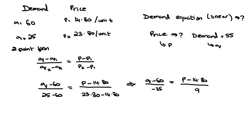 SOLVED: Suppose consumers will demand 60 units of a product when the ...