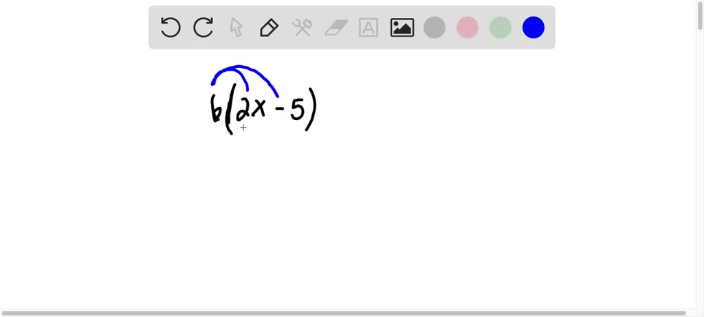 SOLVED: Use the distributive property to write an expression that's equivalent to 6(2x - 5)