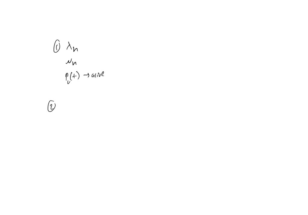 SOLVED: Consider a birth and death process with birth rates lambda (i ...