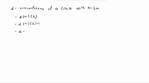 The speed of an object going around a circular path with a...