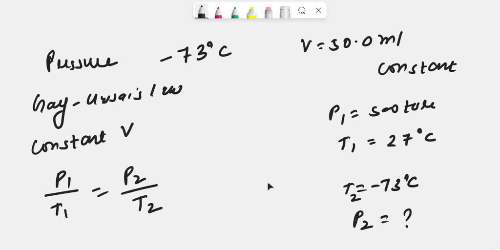 SOLVED: a sample of nitrogen gas, occupies 50.0mL at 27 degrees Celcius ...