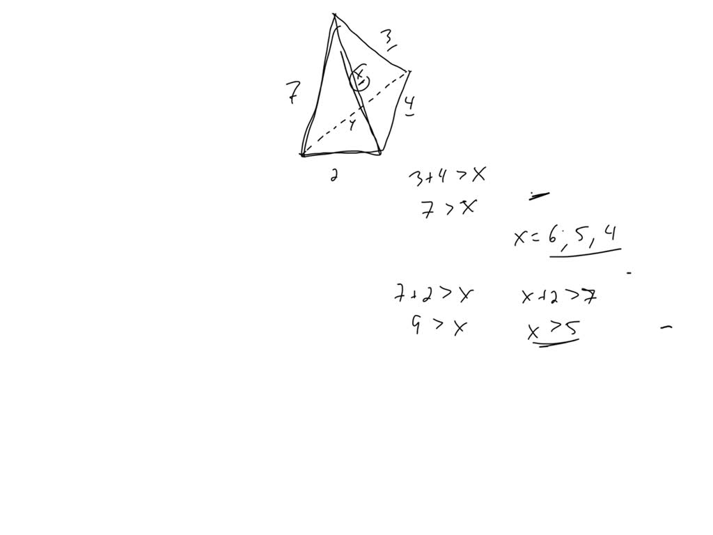 A right-angled pyramid has edges of integer length. Four of these lengths are as shown in the ...