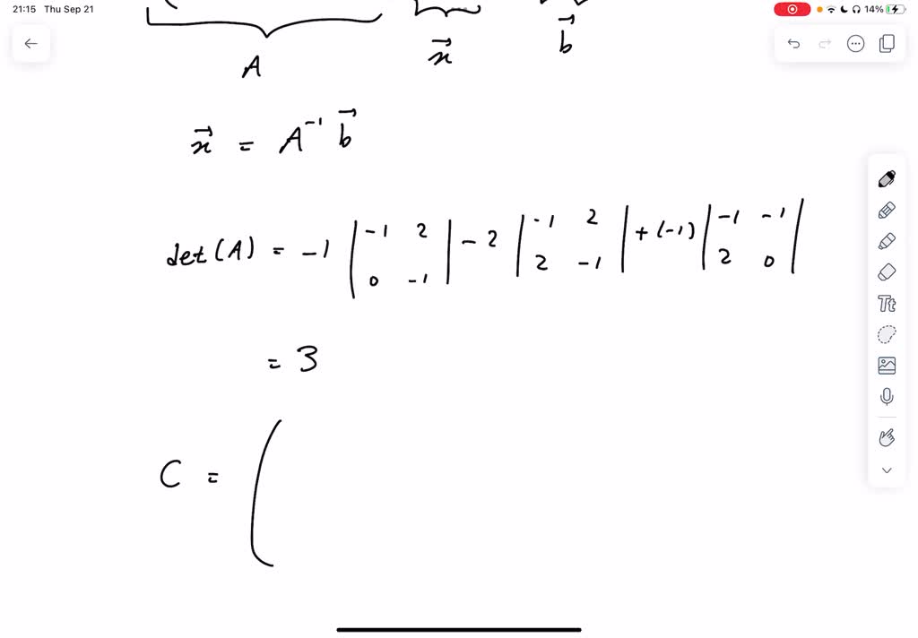 SOLVED Use Matrix Inversion To Solve The Given System Of Linear