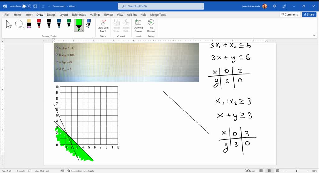 SOLVED: Uze the model to solve eries of models by varying the maximum ...