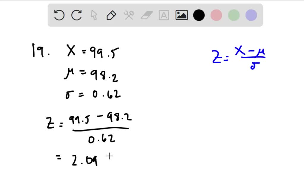 SOLVED: Find the z-score corresponding to the given value and use the z-score to determine ...