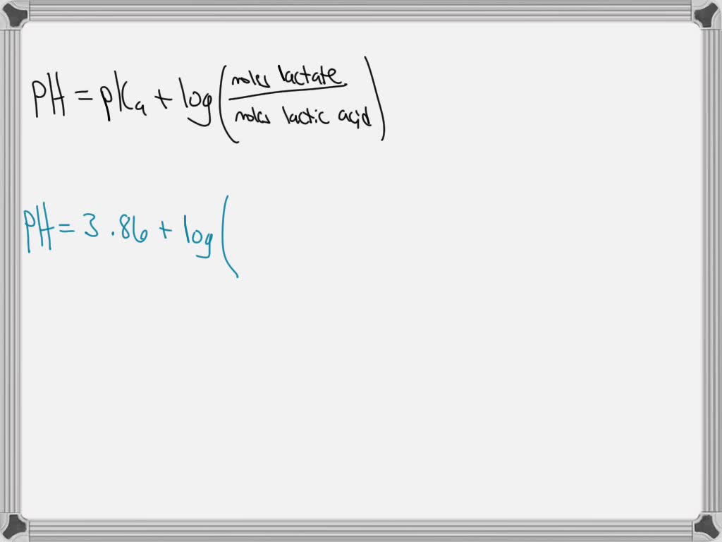 SOLVED: You are provided with a Lactate Buffer Solution, containing 21 ...