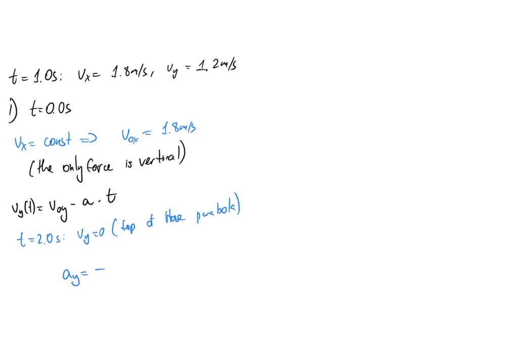 SOLVED: Physics student on Planet Exidor throws a ball, and it follows ...