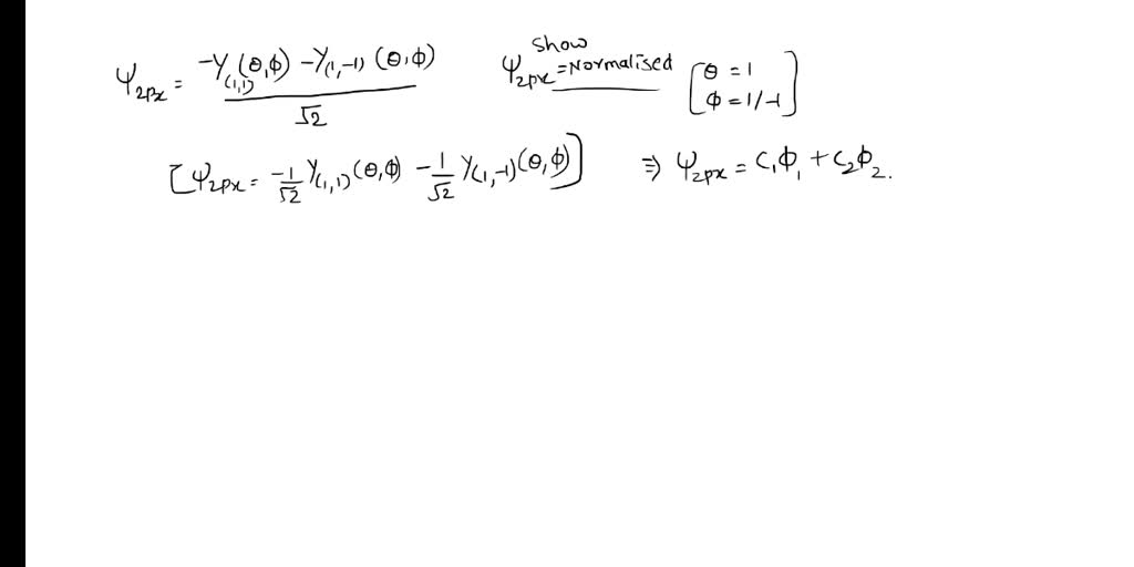 SOLVED: Any linear combination of eigenfunctions of a degenerate energy ...