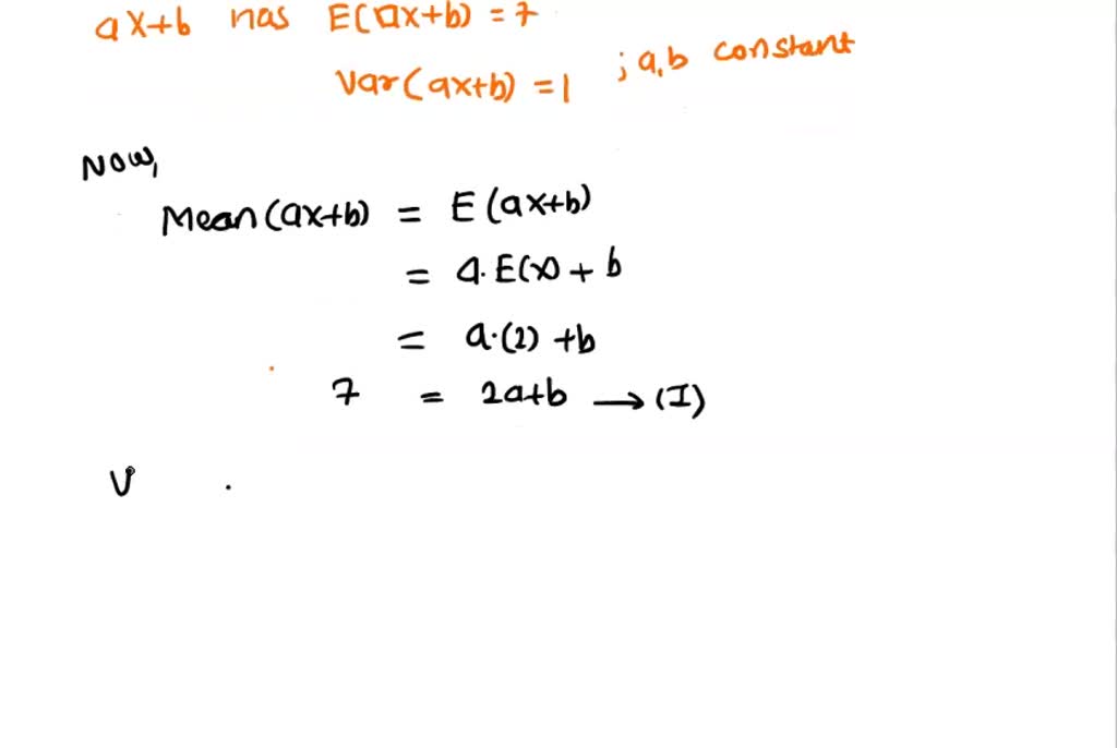SOLVED: The random variable X has a mean of 2 and variance of 4. The ...