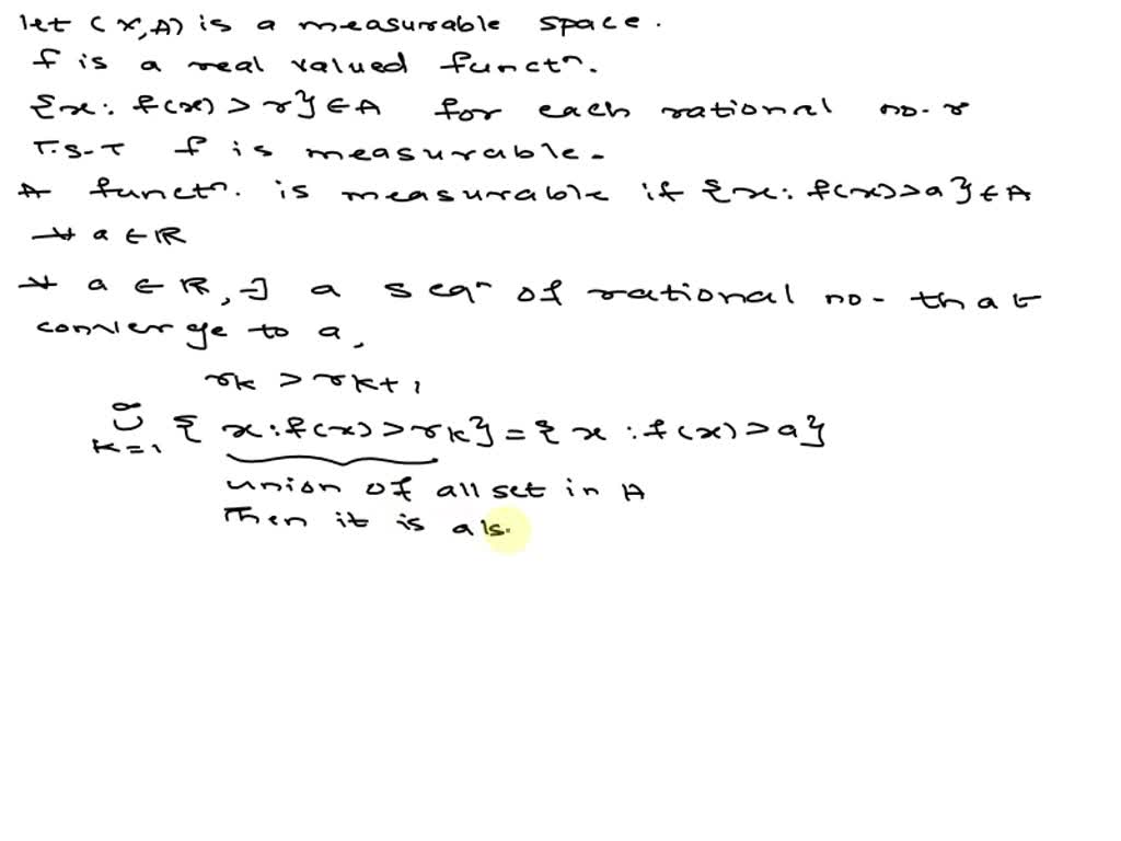 Solved Prove That If F Is An Extended Real Valued Function On R Such