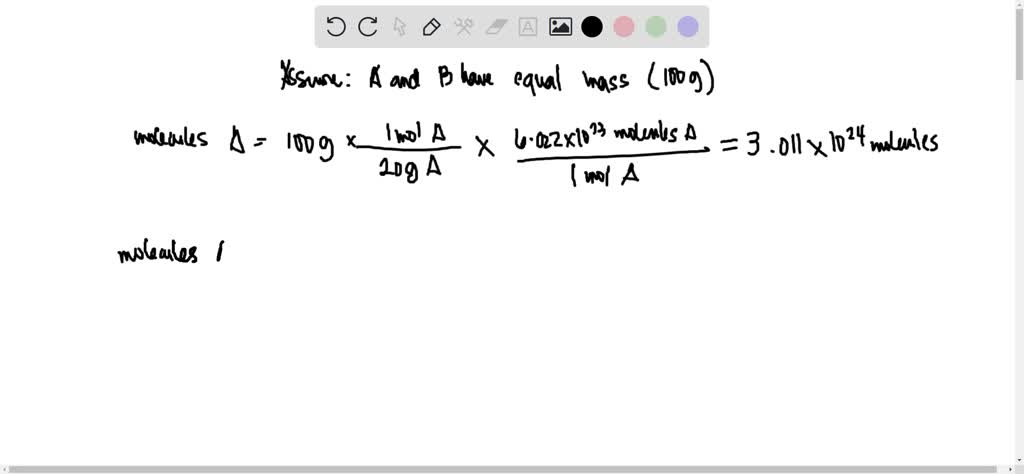 SOLVED: Consider two gases, A and B, that exhibit ideal behavior. The ...