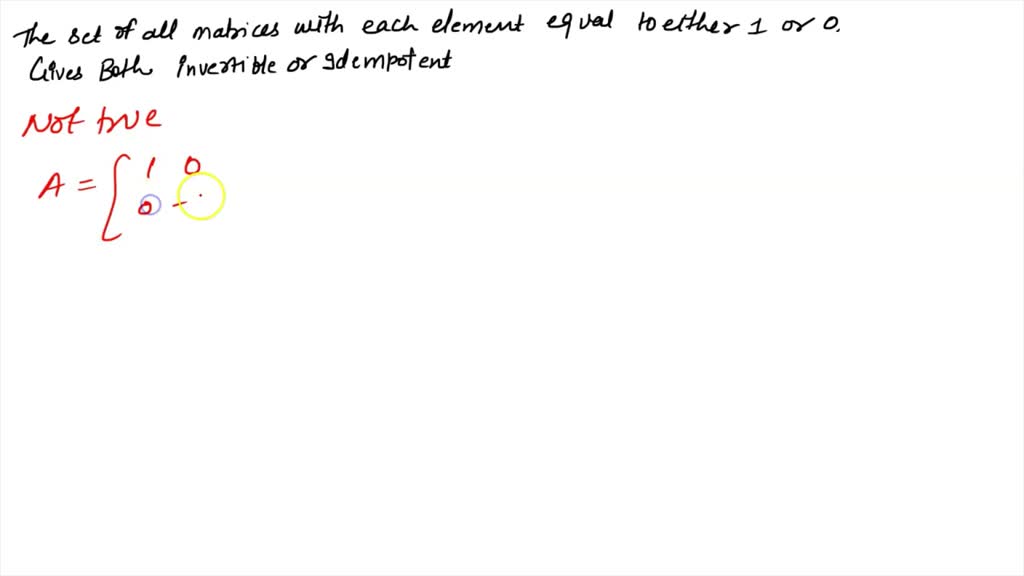 SOLVED: 9) (MC) Let On denote the null matrix of dimension n X Which of ...