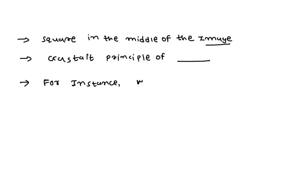 SOLVED: Being able to see a square in the middle of the image despite ...