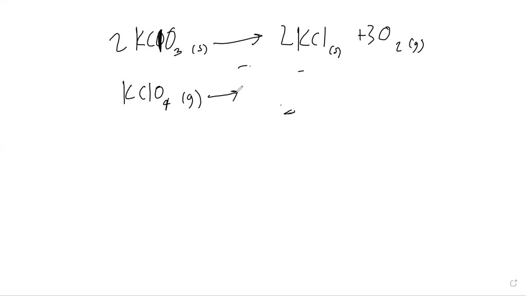 SOLVED: Examine the unbalanced equation. KClO3 → KCl + O2 What is the ...