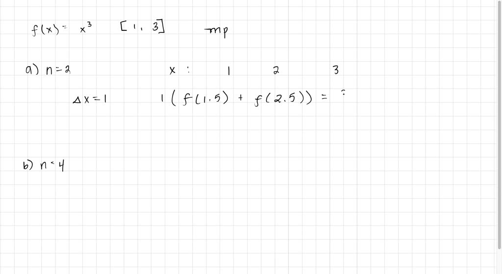 SOLVED: Using rectangles whose height is given by the value of the ...