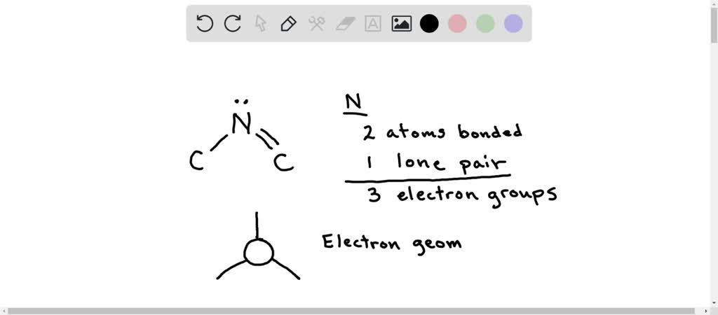 SOLVED: what is the approximate bond angle of the substituents around a ...
