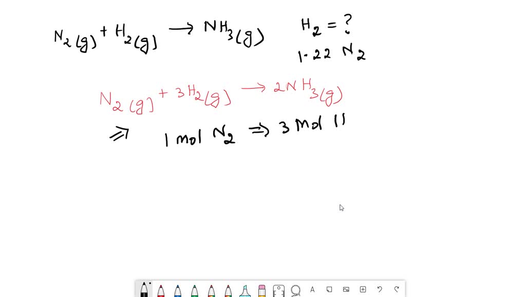 SOLVED 3 How Many Moles Of Nitrogen Gas Are Needed To React With 104 