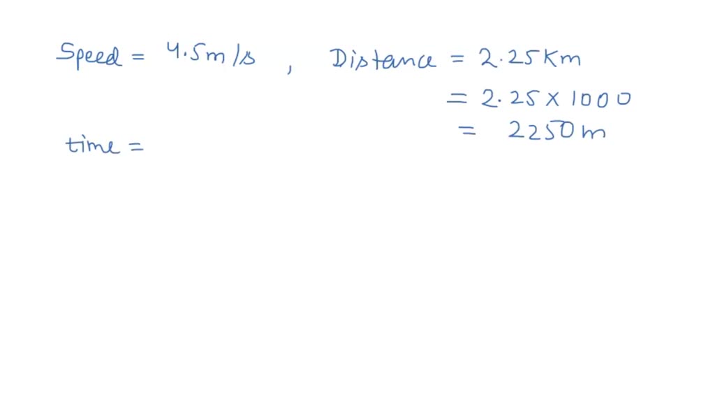SOLVED: A man runs at the sprrd of 10km/hr.How much time will he take ...