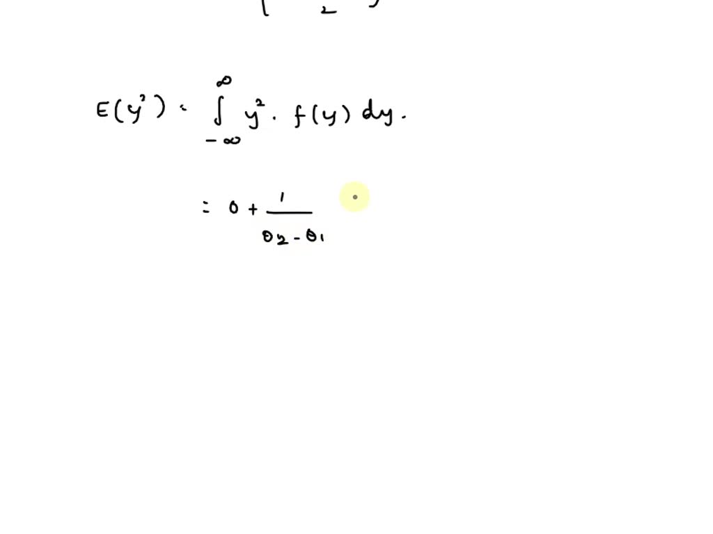 SOLVED: A random variable Y has a uniform distribution over the ...