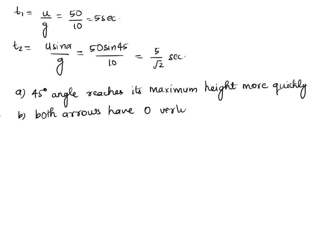 SOLVED: an archer shoots an arrow straight upward with an initial speed of 50.0 m/s. after a ...