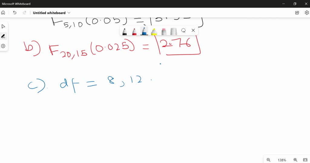 Find the following F distribution values from Table 4 of Appendix B a ...