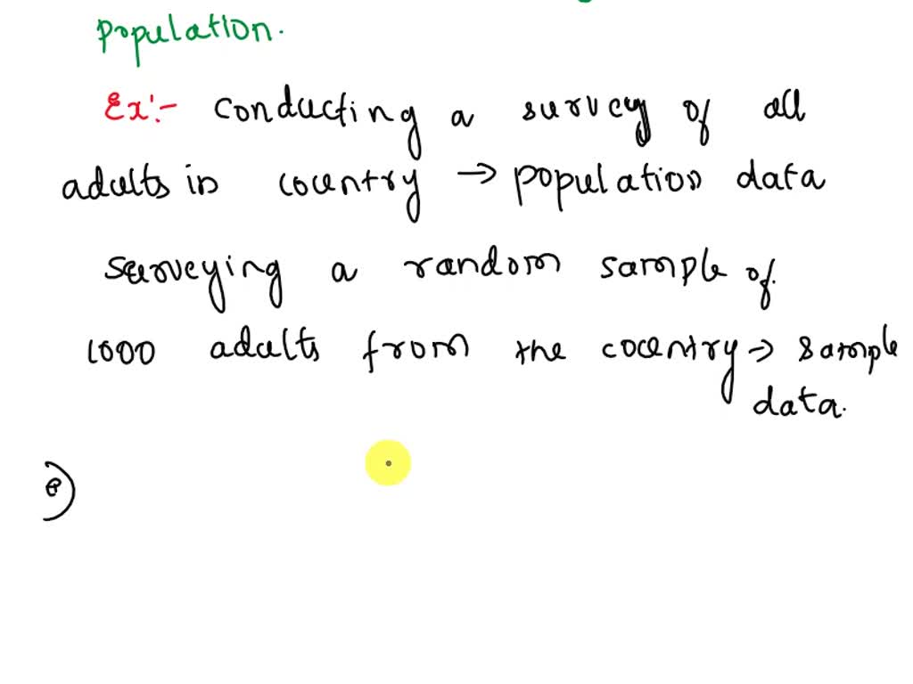 SOLVED: Distinguish between the following terms: (a). Population and ... SOLVED: Distinguish between the following terms: (a). Population and ...
