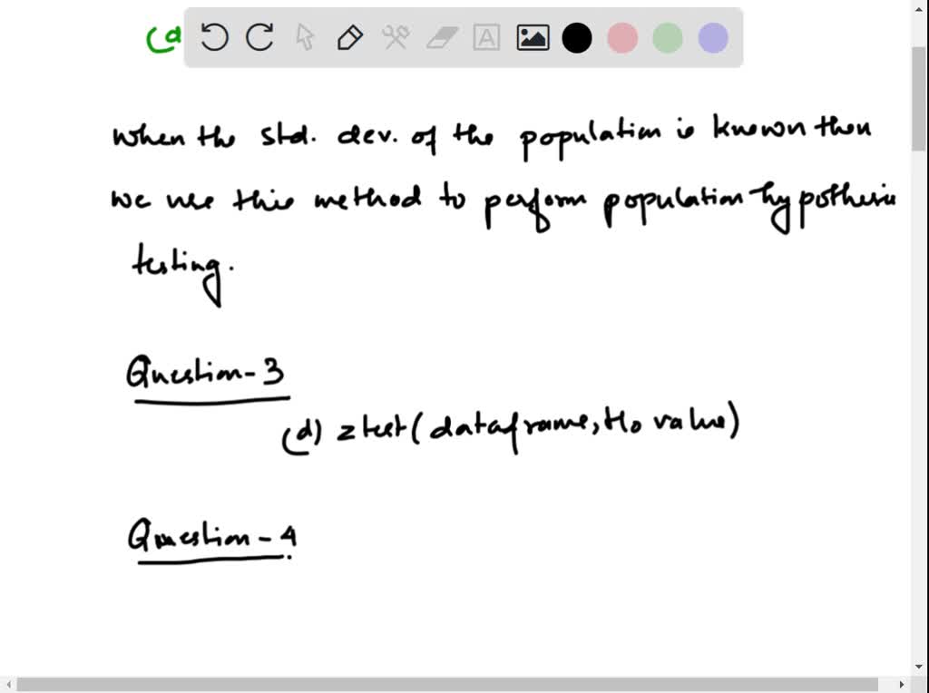 SOLVED Which Of The Following Python Methods Is Used To Perform Hypothesis Testing For A 