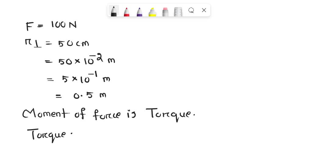 SOLVED: Solve these numericals.. A force of 100 N acts on a rigid body ...