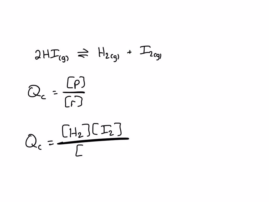 SOLVED: Determine the reaction quotient expression for the reversible ...