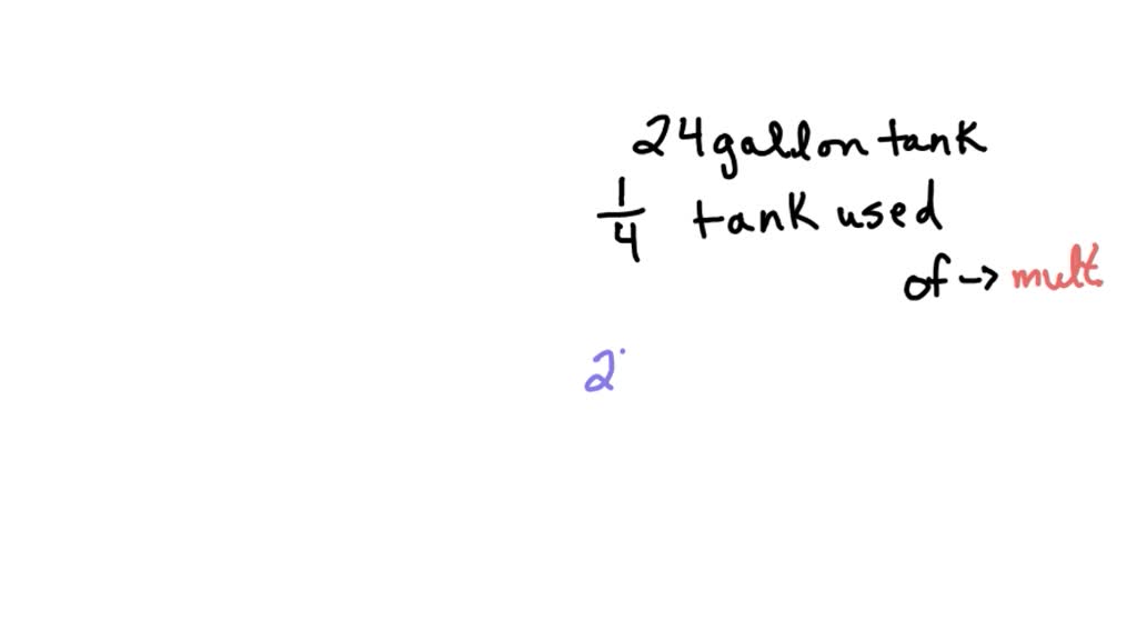 SOLVED: The gas tank of a car is( 2)/(3) full. A trip uses ( 1)/(4) of ...