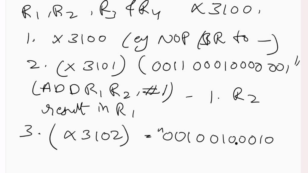VIDEO solution: 15 State the contents of R1, R2, R3, and R4 after the ...