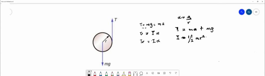 26. A yo-yo can be thought of solid cylinder of mass m and radius that has light string wrapped ...