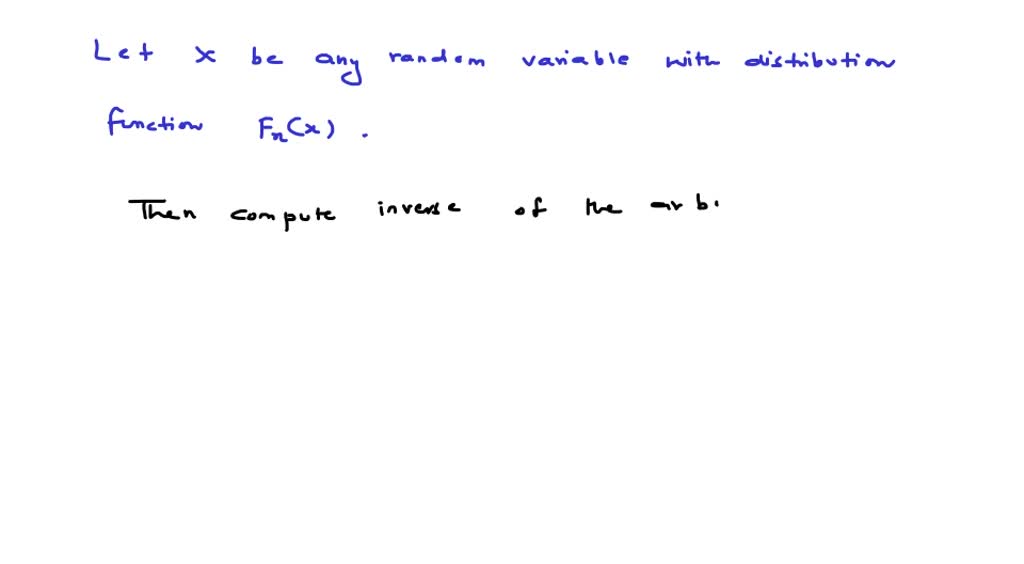 SOLVED: Assume you have table of samples from uniform distribution over ...
