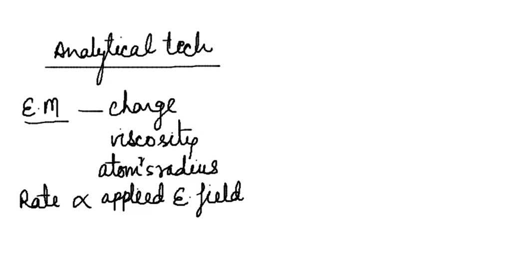SOLVED: The given electropherogram of four acidic standard solutions ...