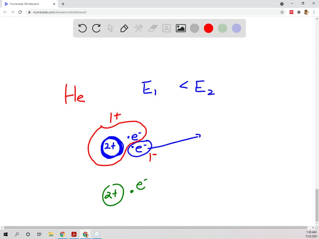 SOLVED: Compare the first ionization energy of helium to its second ...