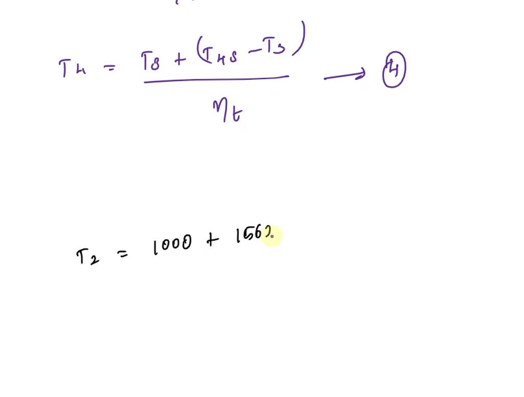 SOLVED: Calculate the efficiency and specific work output of a simple gas turbine plant ...