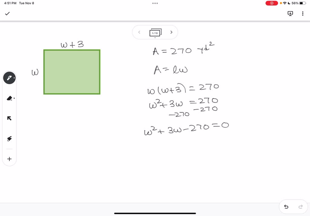 SOLVED: A rectangular parking lot has a length that is 3 yards greater ...