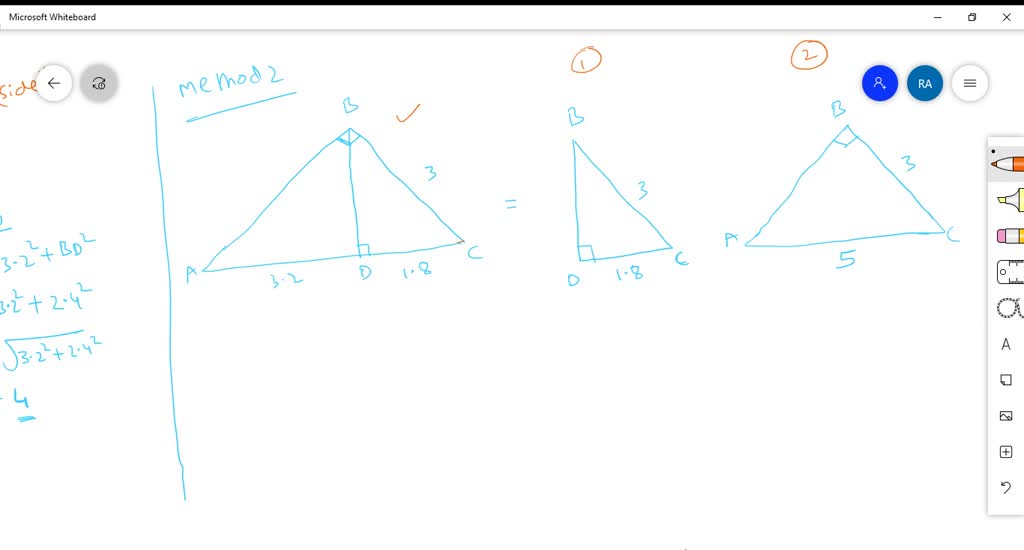 SOLVED: Find the lengths of segments AB and BD . Then check your answers using a different method.