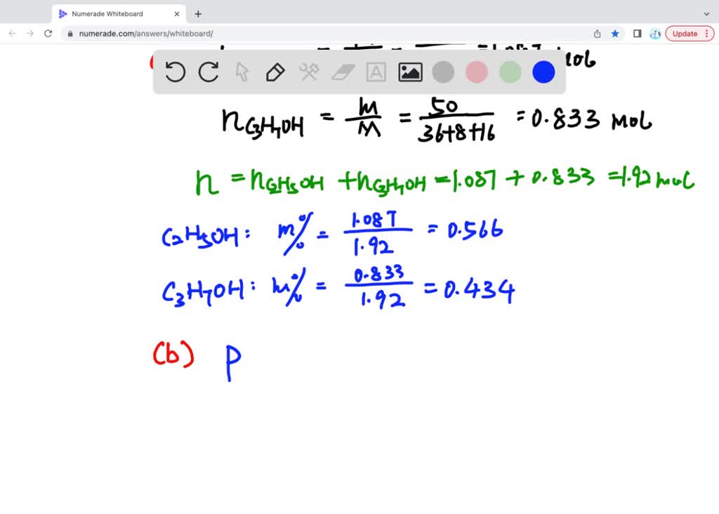 SOLVED: A vapor stream containing butanol and ethanol is in equilibrium with a liquid mixture ...