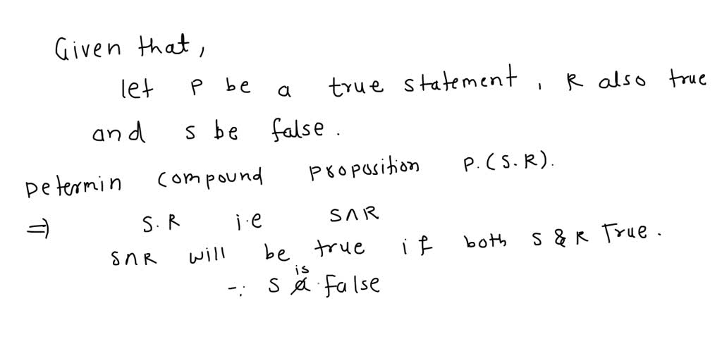 SOLVED: Let P, Q, and R be propositions. Determine the validity of the following compound ...