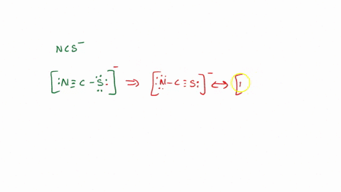 A Lewis structure for NCS? is shown below, however, its...