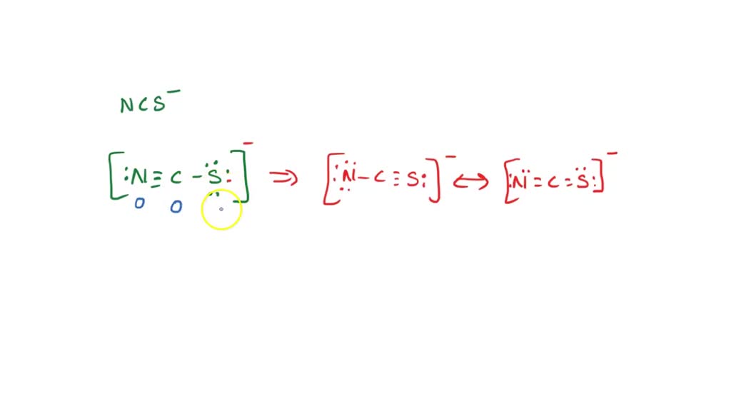SOLVED: A Lewis structure for NCS is shown below; however; its formal ...