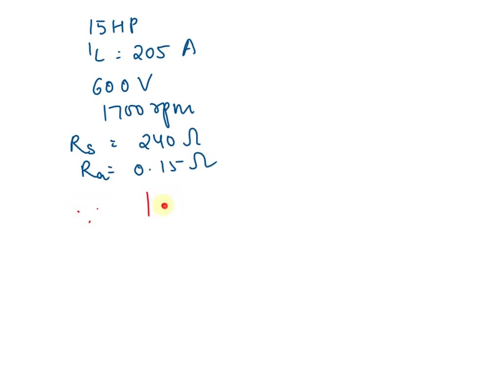 SOLVED: 3) Draw the equivalent circuit of a DC motor, label each of the ...