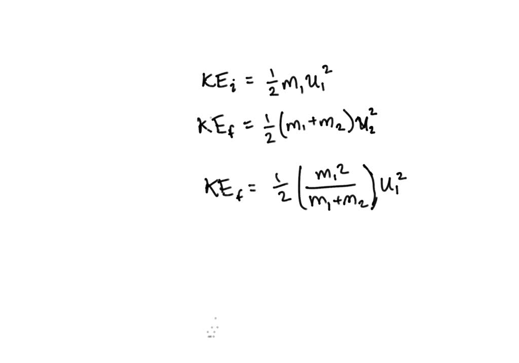 SOLVED: The amount of Kinetic Energy lost in an inelastic collision is ...